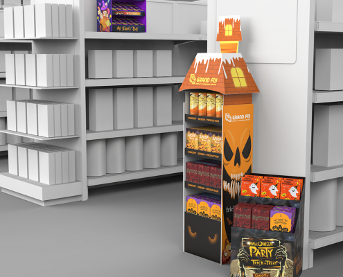 Halloween Theme POS Display Case Share | Grand Fly