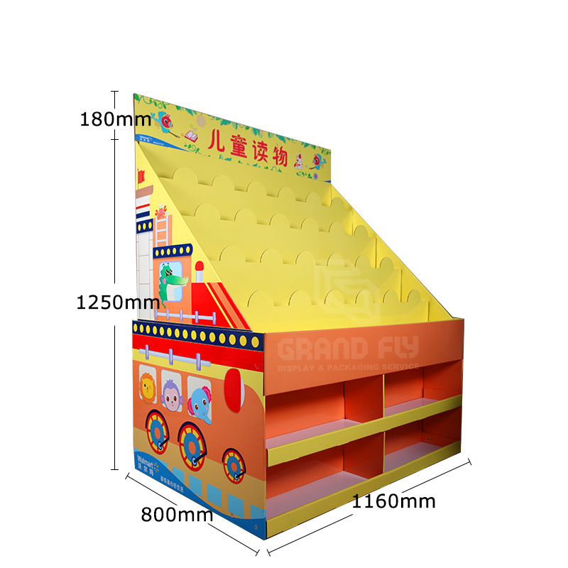 Cardboard Walmart ½ Half Pallet Display for Kid's Book | Grand Fly